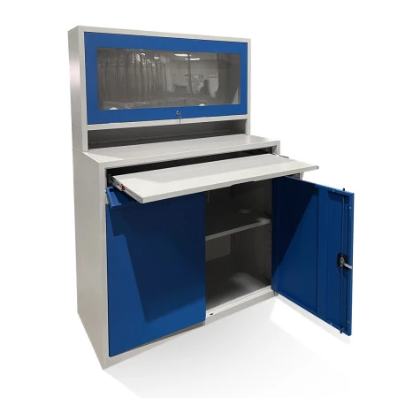 Armoire informatique double avec caisson de protection | Axess Industries