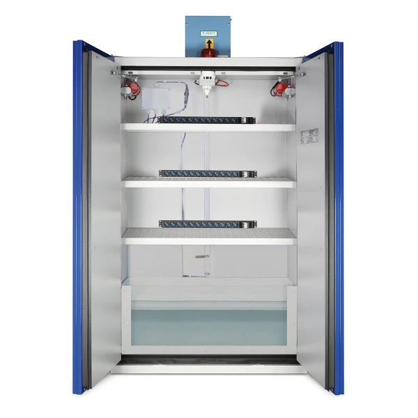 Armoire pour batteries lithium-ion avec réservoir à eau | Axess Industries