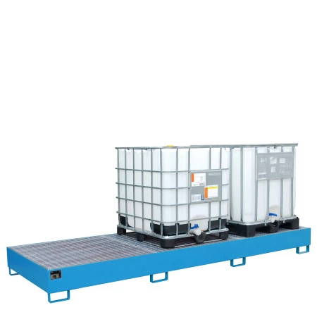 Bac de rétention acier pour 3 cuves de 1000 L | Axess Industries