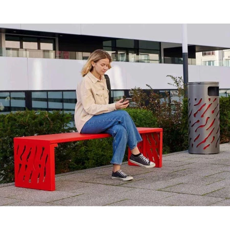 Banc et banquette design en acier | Bancs publics | Axess Industries