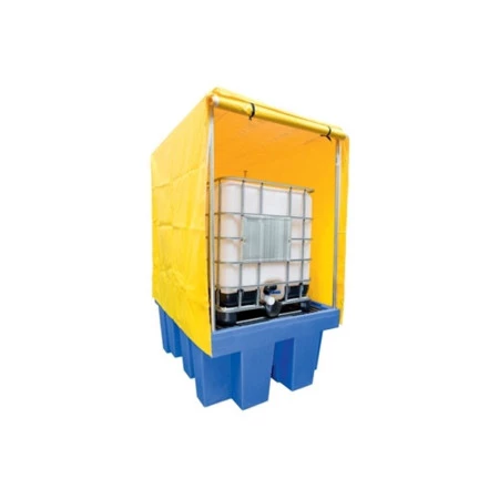 Box de rétention polyéthylène pour 1 IBC | Bâche de protection | Axess ...