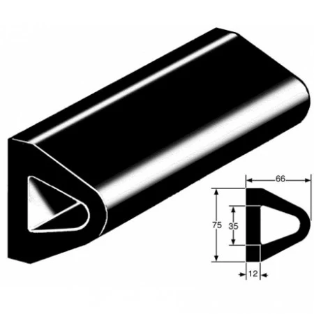 Rambarde de protection en caoutchouc non percée | Butoirs de quai ...