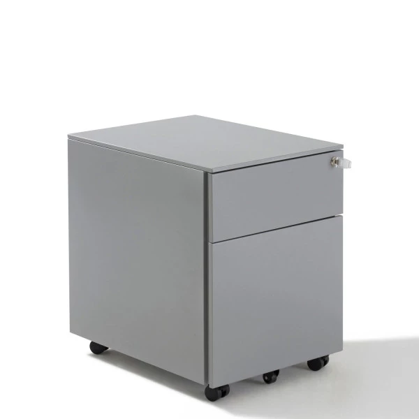 Caisson à roulettes métallique - 3 tiroirs | Caissons de bureau | Axess ...