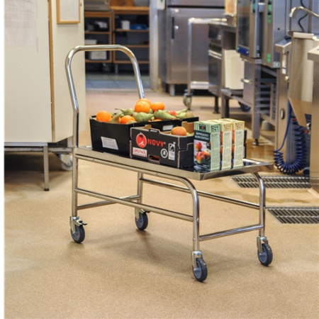 Chariot inox à plateau surélevé | Chariots inox | Axess Industries