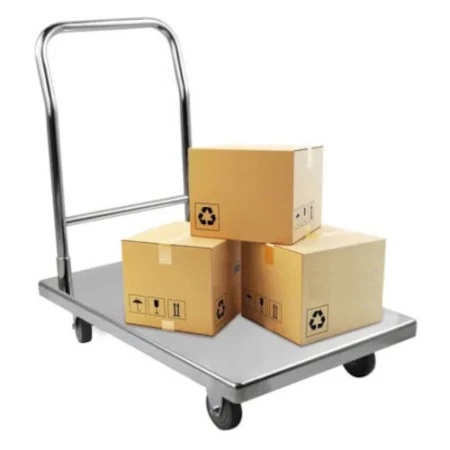 Chariot plateforme inox pour usage alimentaire | Axess Industries