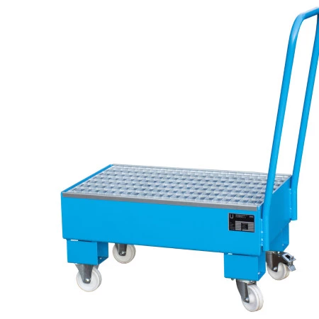 Chariot de rétention acier 2 fûts de 60 litres | Axess Industries