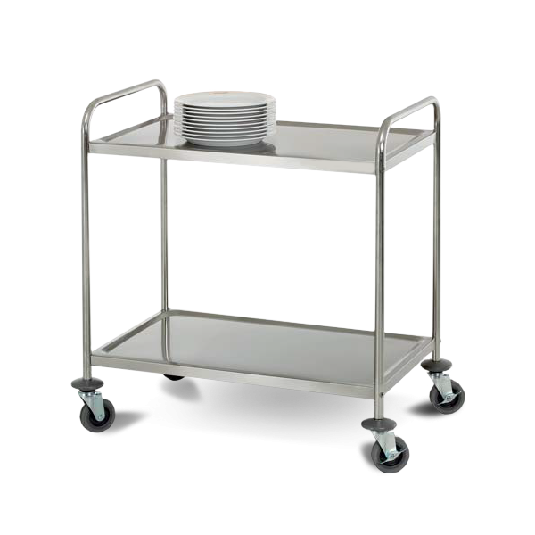 Chariot de transport inox 2 plateaux | Chariots inox | Axess Industries
