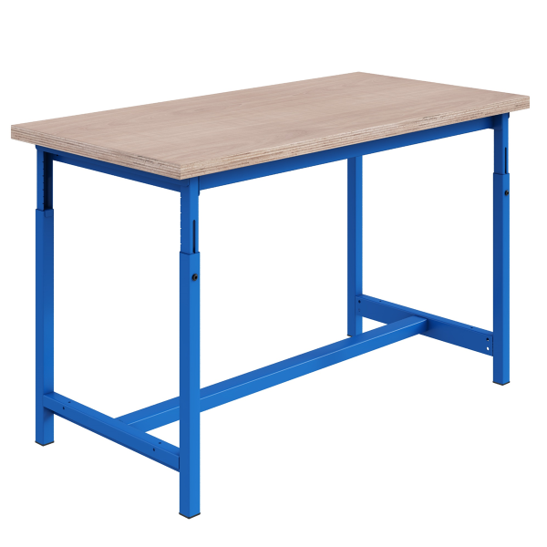 Etabli PTH plateau bois multiplis réglable en hauteur | Etabli léger ...