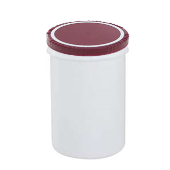 Pot plastique à visser avec couvercle hermétique | Flacons et pots ...