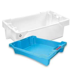 Bac à poisson alimentaire, drainage, bleu, plein ou ajouré | Axess ...