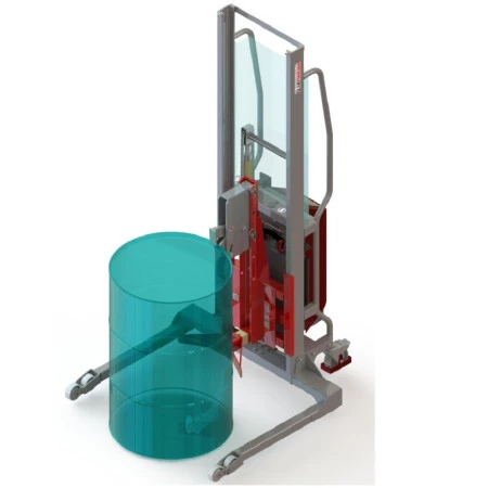 Gerbeur semi-électrique avec pince automatique 1 fût | Axess Industries