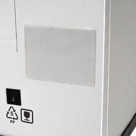 Support porte-étiquette pour caisse palette pliable souple | Grand bac ...