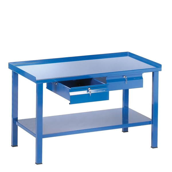 Etabli d'atelier grandes dimensions plateau acier | Grands établis d ...