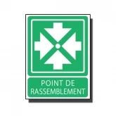 Panneaux "Point de rassemblement" | Panneaux de secours | Axess-industries