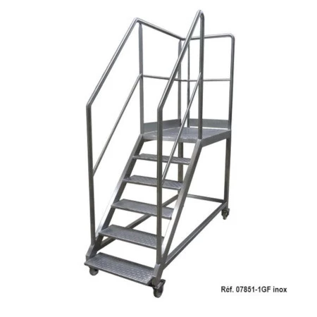 Passerelle mobile en inox 1 entrée | Passerelles | Axess Industries