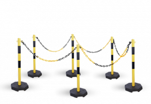 Poteaux & chaînes de balisage | Délimitation zones & Signalisation ...