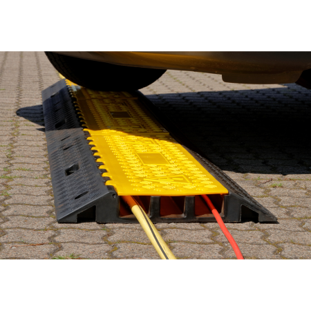 Passe-câble modulaire 3 canaux avec couvercle | Protège câble et ...