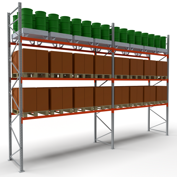 Rayonnage à palettes H 4500 mm | Livré échelles montées | Axess Industries