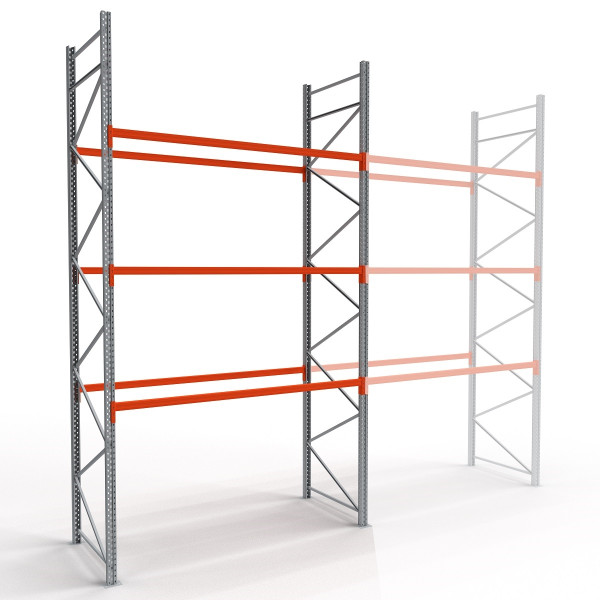 Rayonnage à palettes H 4500 mm | Livré échelles montées | Axess Industries