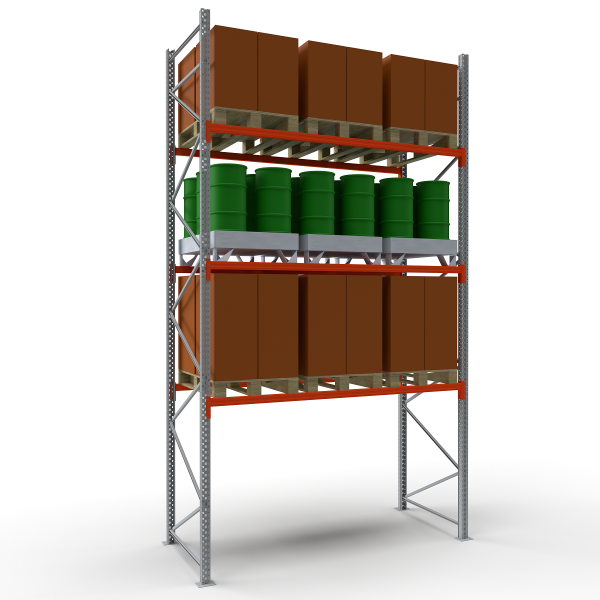 Rayonnage à palettes H 4500 mm | Livré échelles montées | Axess Industries