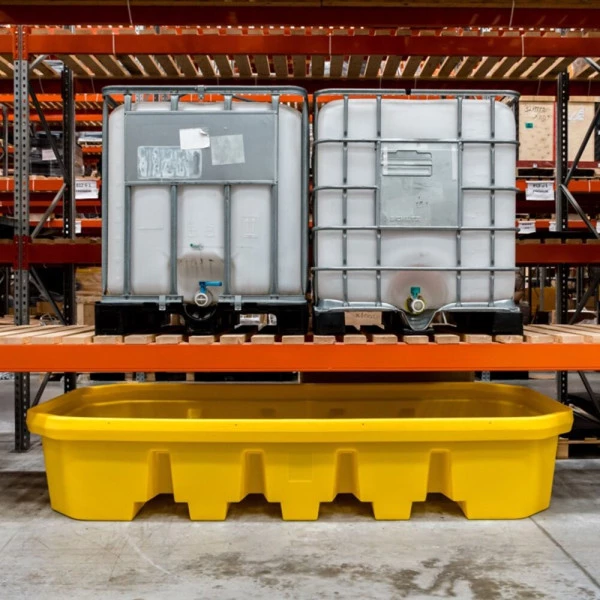 Bac de rétention pour racks à palettes | Axess Industries