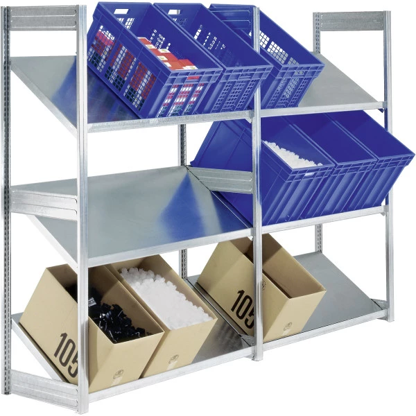 Rayonnage à tablettes inclinées de 30° | Axess Industries