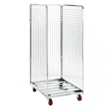 Roll conteneur 3 côtés maille 50x50 mm - Charge 600 kg | Axess Industries