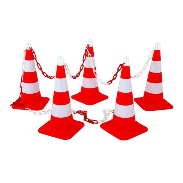 Cônes de signalisation 75 cm avec chaîne | Axess Industries