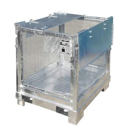 Bac de transport grillagé pour aérosols type STB 1000 | Stockage de ...